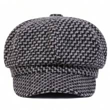 1Piece Men Elegant Newsboy Hat Octagonal Hat Outdoor Warmth Sunscreen ...