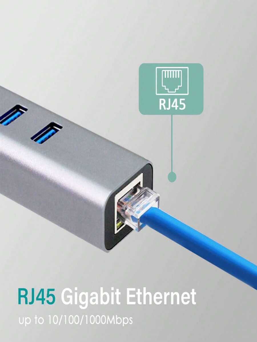 USB To Ethernet Adapter, Gigabit Ethernet Network LAN RJ45 Converter ...