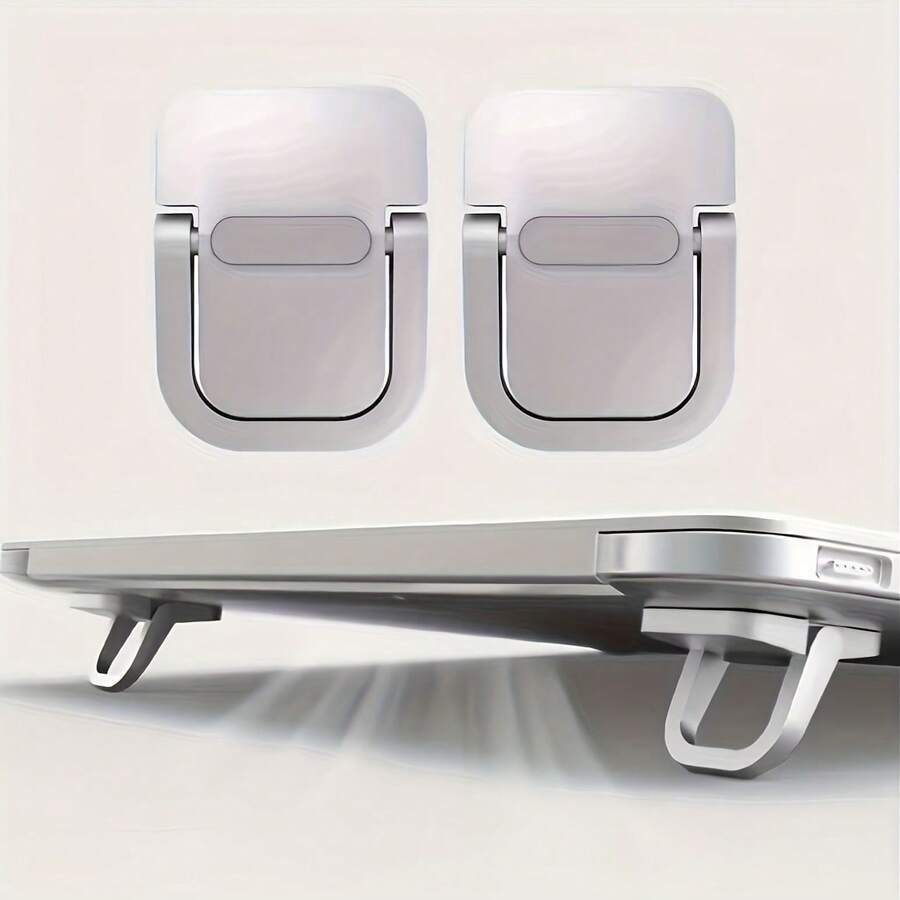 2pcs/Set Portable Laptop Stand, Invisible, Foldable, Ergonomic Desk ...