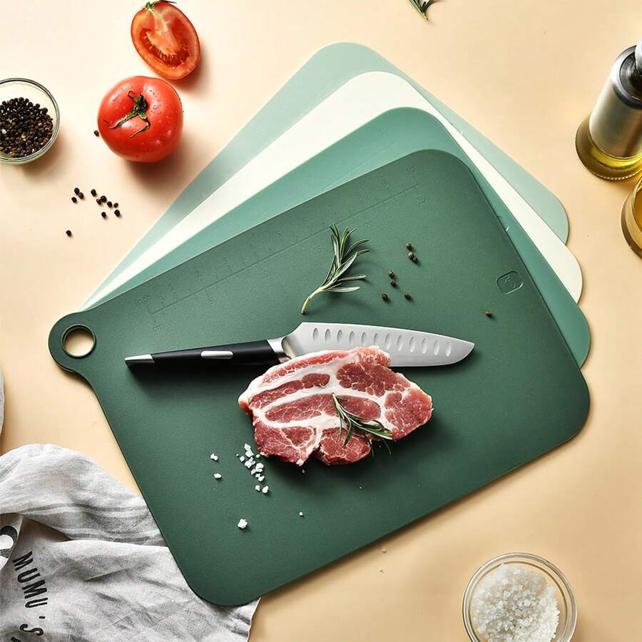 Keidason Color-Coded Kitchen Cutting Boards Set Of 4, With Non-Slip ...