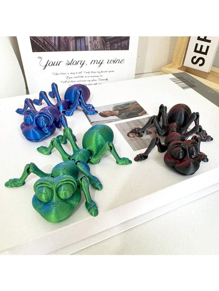 3D Printed Articulated Miniature Ant Figurine Model, Realistic ...