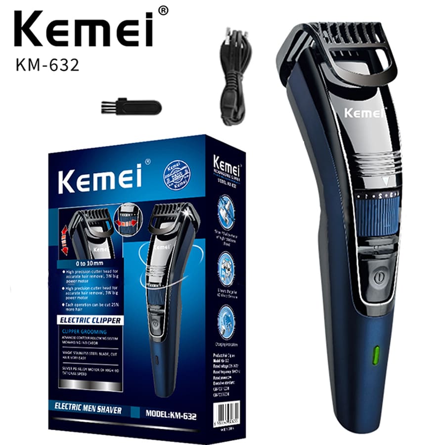 Kemei KM-632 Men Electric Shaver Professional Beard Trimmer For Men Hair Trimmer Grooming ...