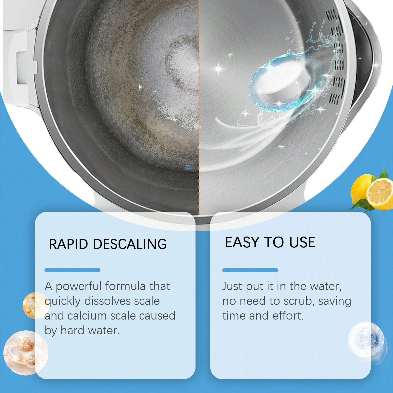 Multi-Purpose Descaling Effervescent Tablet Scale Cleaning Effervescent ...