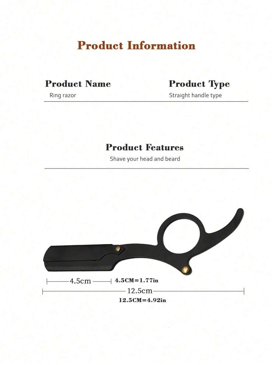 Stainless Steel Men's Manual Thumb Shaving Razor With Razor Stand, New ...