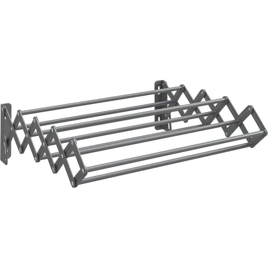 Clothes Drying Rack, Wall-Mounted Drying Rack Clothing, Small Accordion ...