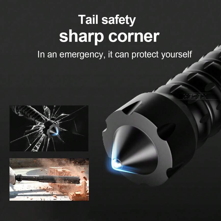 Aluminum Alloy Baseball Bat LED Flashlight With Focusable Zoomable ...
