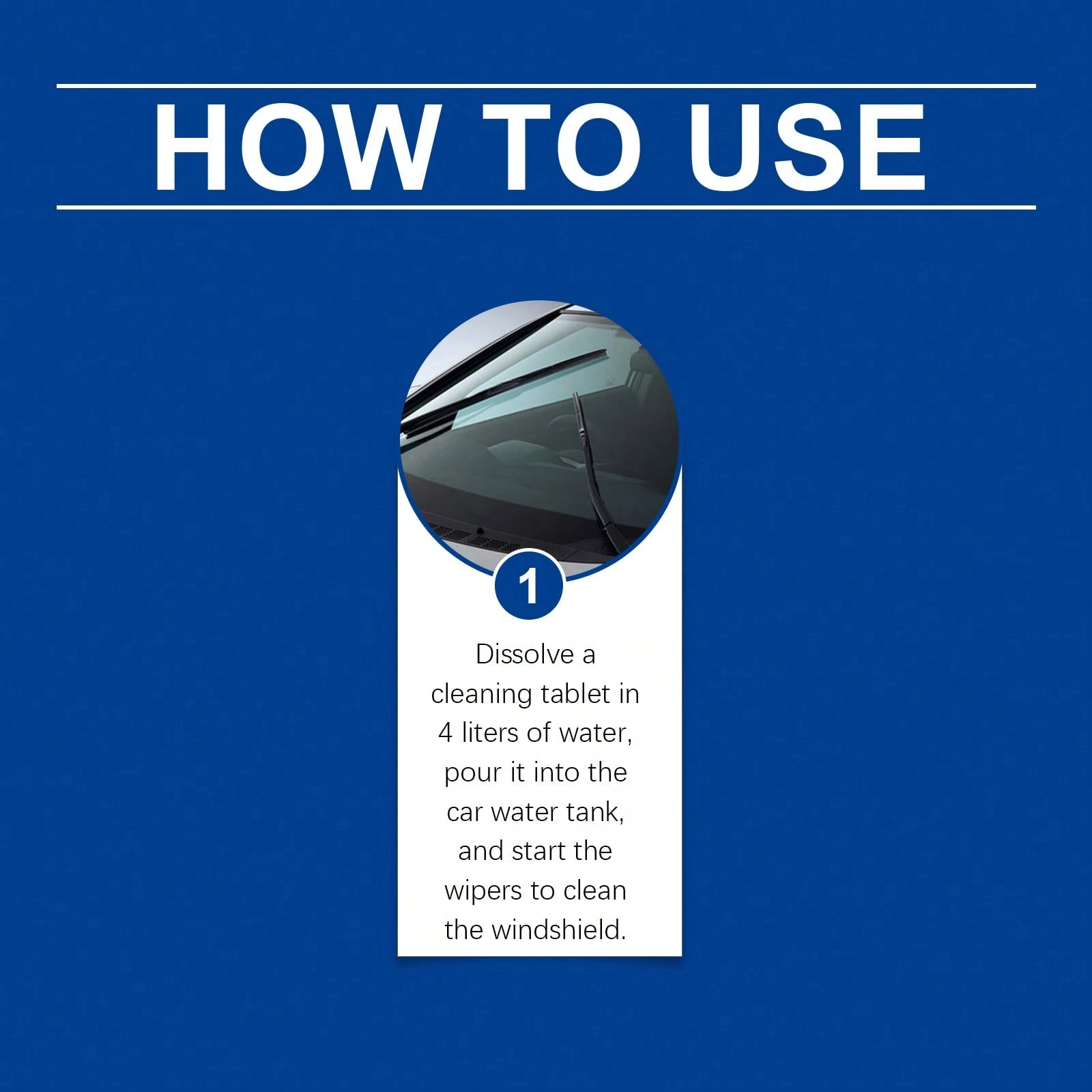 Concentrated Windshield Wiper Cleaning Effervescent Sheet Car Glass ...