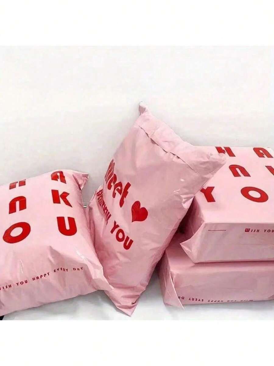 20 /50/100Pieces Thick Pink Courier Bags, Packaging Bags, Waterproof ...