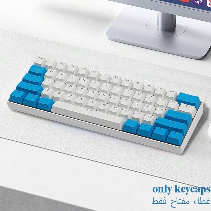 Keycaps PBT Shine Through Keycap For Gaming Mechanical Keyboard Double ...