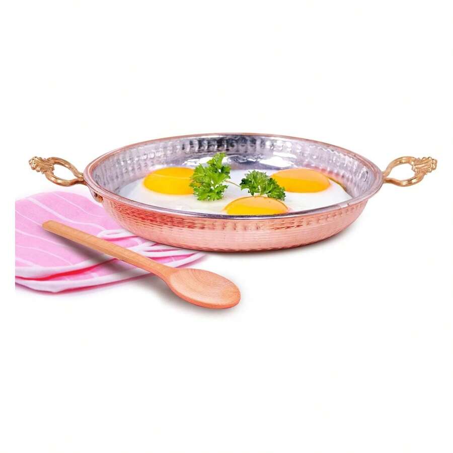 Handmade Copper Frying Pan | Traditional Turkish Copper Skillet With ...