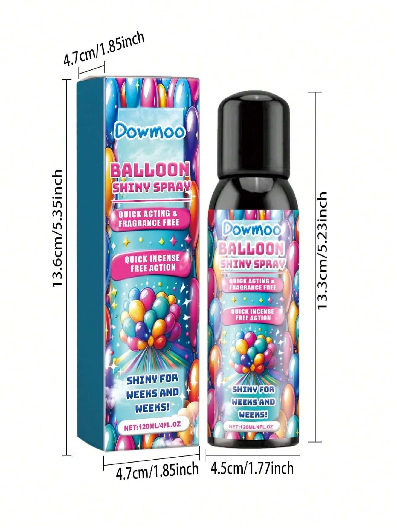 120ml Spray brillo de globos, mejora el ambiente de los globos y tiene ...