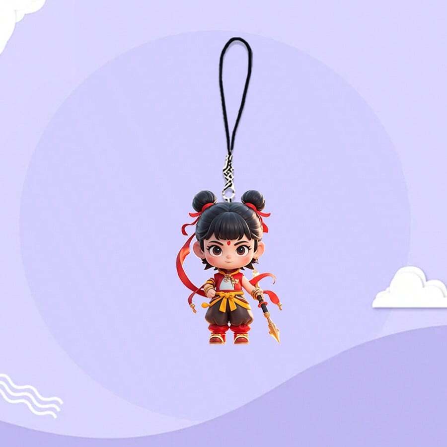 Hot-Selling 4.5cm Mythological Animation Nezha 2, Super Cute Nezha & Ao ...