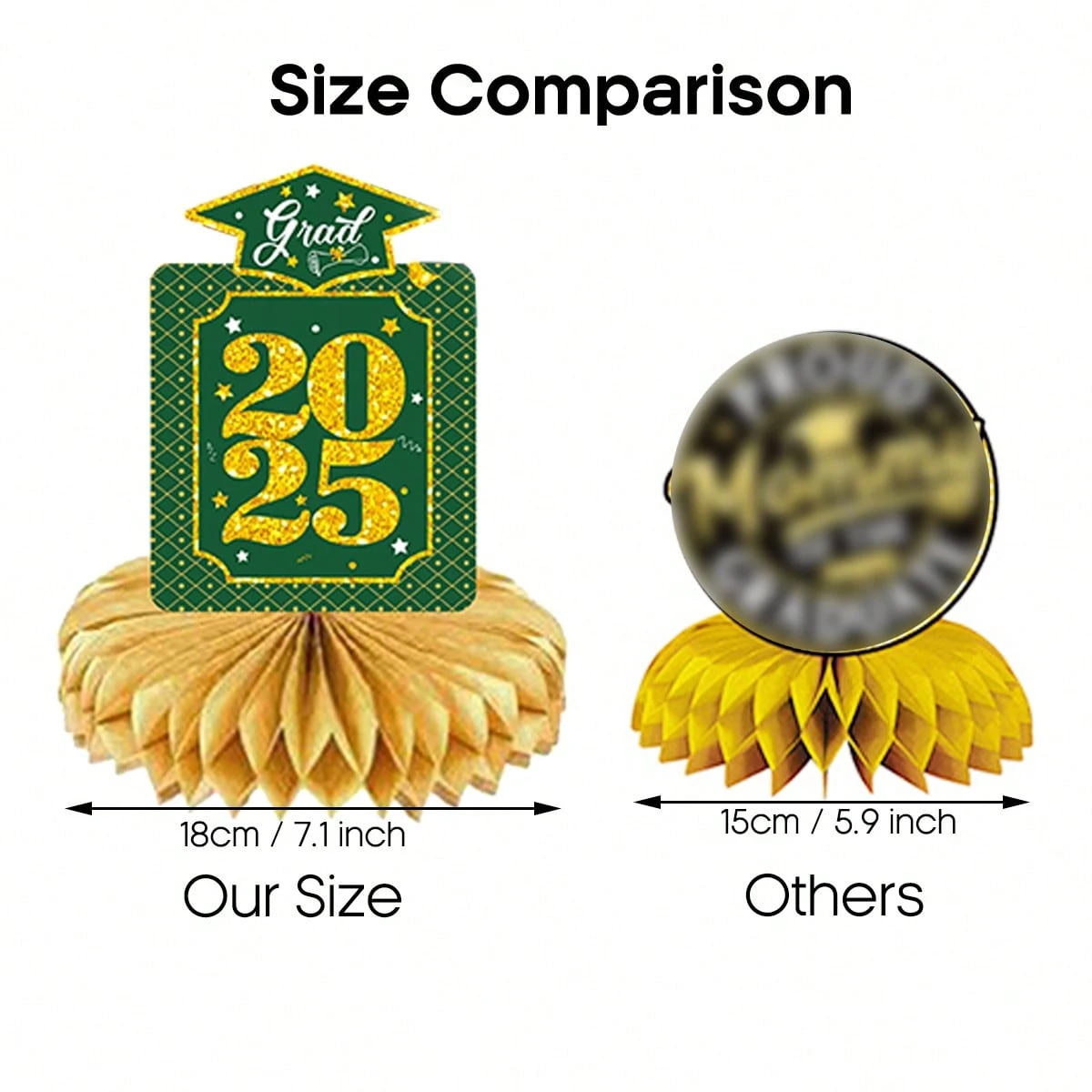8 piezas Decoraciones para fiesta de graduación 2025 - Decoraciones ...