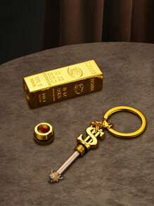 3 Pcs/Set Golden Brick Permanent Match Lighter, Reusable 10,000 Times ...