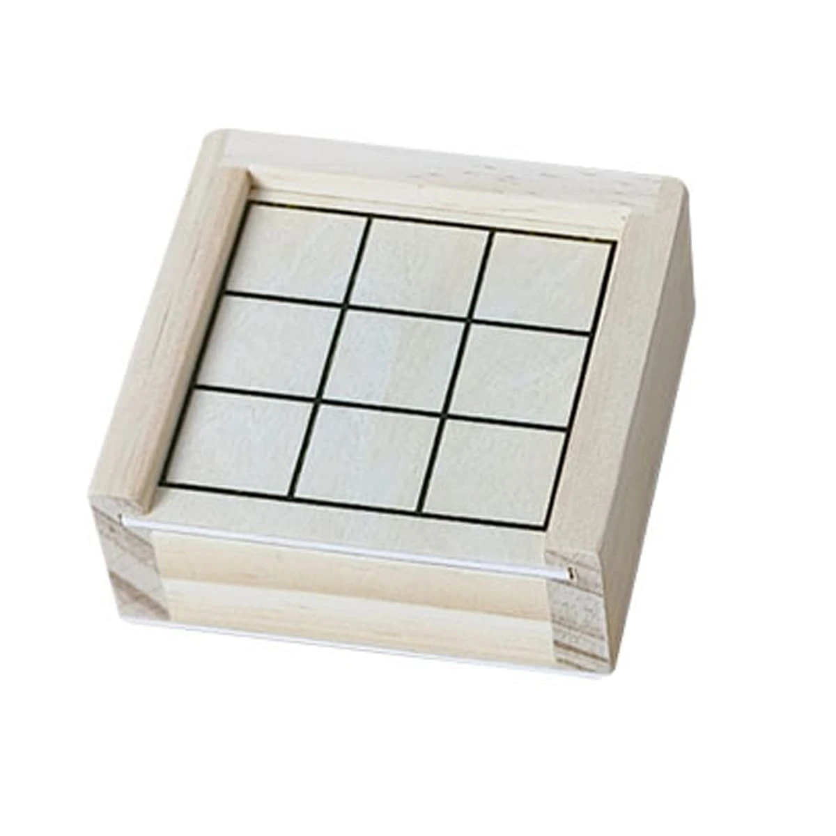 Jeu du morpion en bois avec plateau dans une boîte, grille de jeu en ...