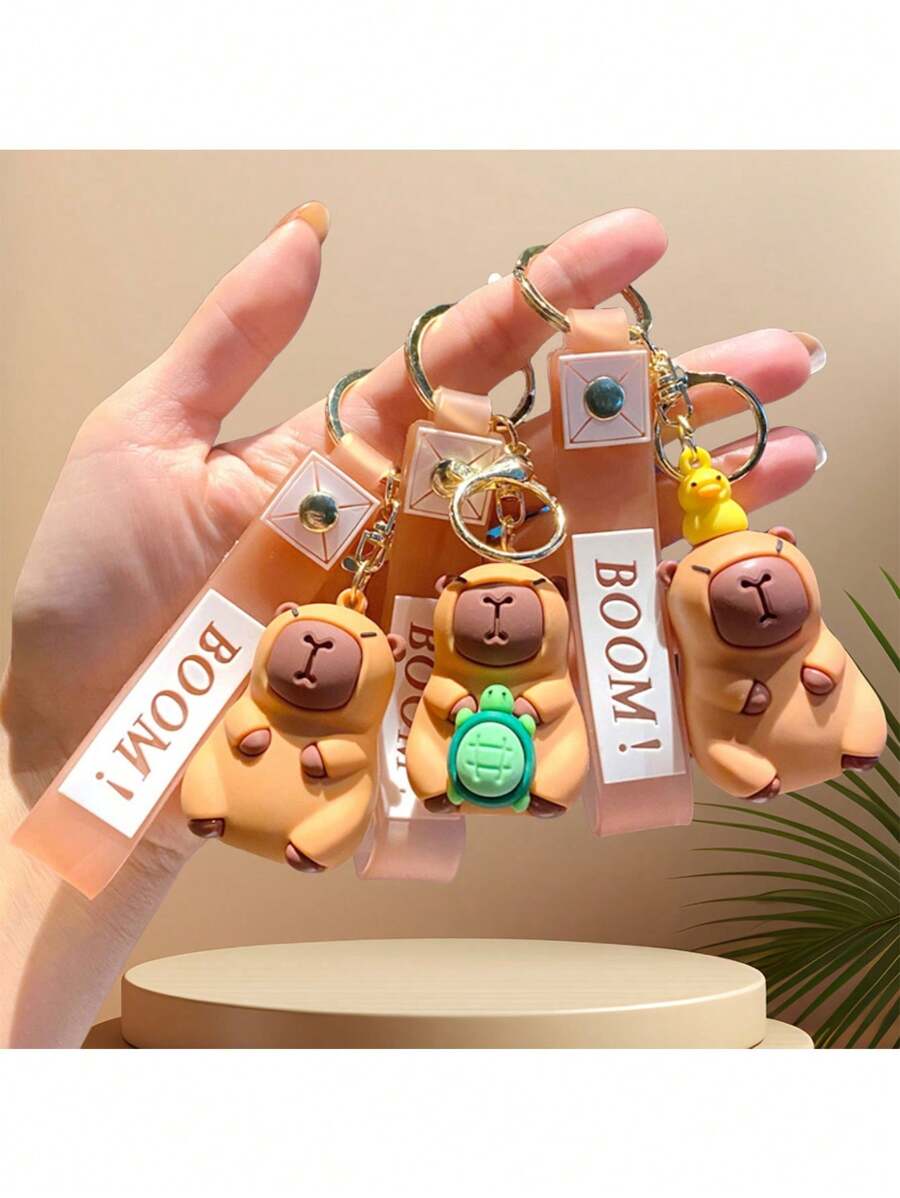 Cute Capybara Keychain, Creative Mini Capybara Key Chain, Bag/Car ...