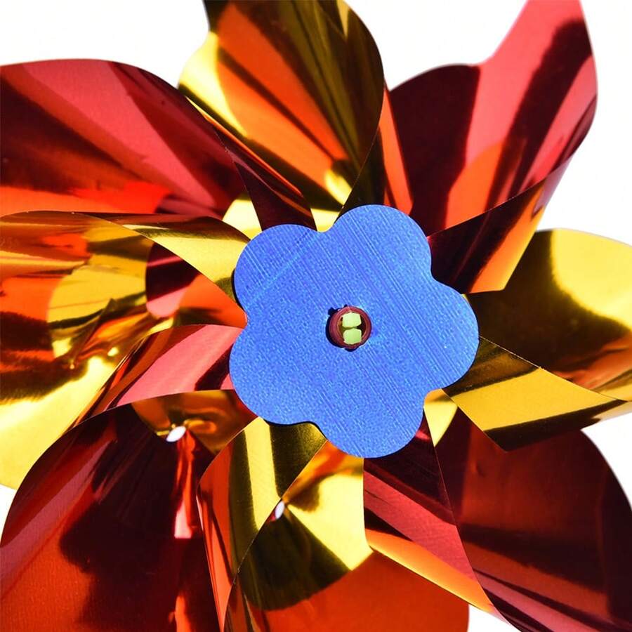 20/36 Pcs Holographic Rainbow Pinwheels, Reflective Bird Repellent ...