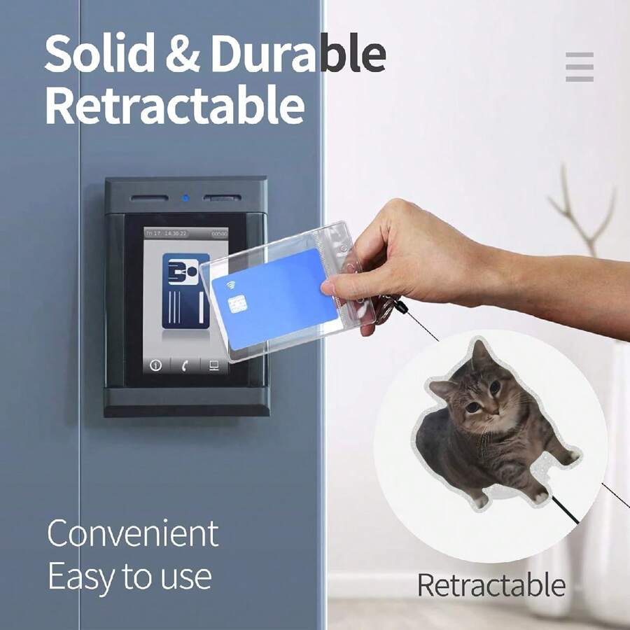 1 Pince de badge d'identification rétractable - Acrylique, Conception d ...