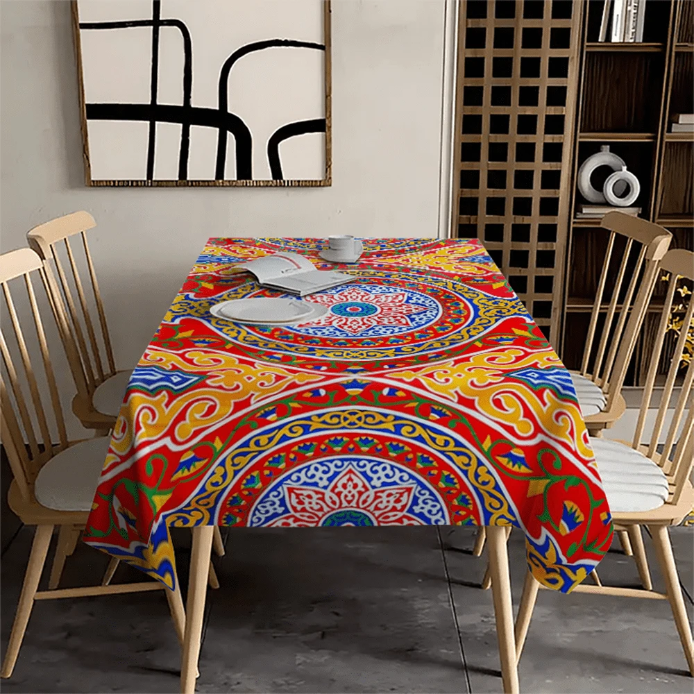 1pc Talavera Style Mexican Ceramic Tile Tablecloth, Rectangular ...
