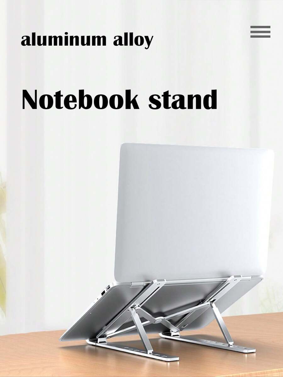 Aluminum Alloy Laptop Stand Riser Cooling Holder, Foldable Portable ...