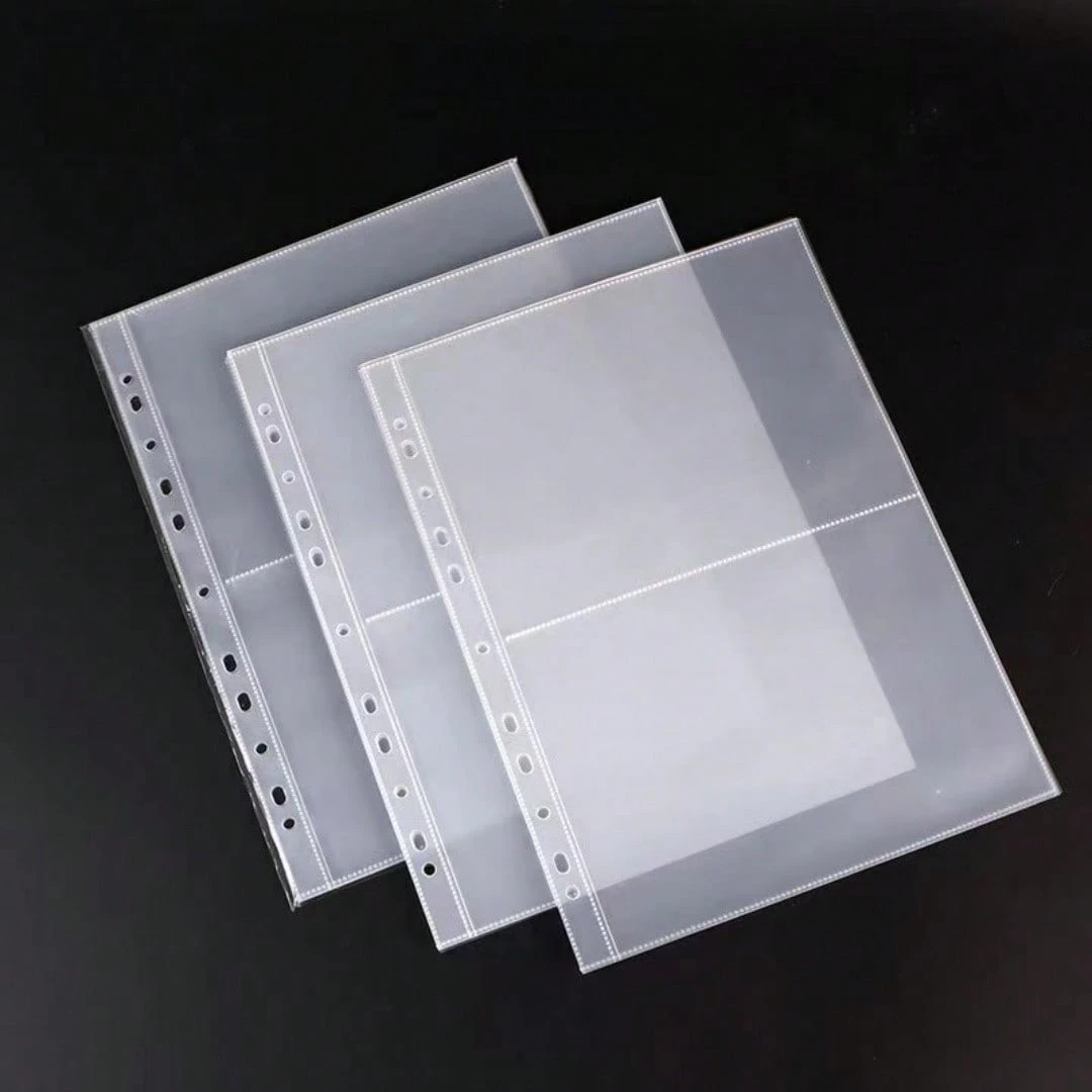 Pocket Card Loose-Leaf Refill, Waterproof PP Pocket Trading Card Album ...
