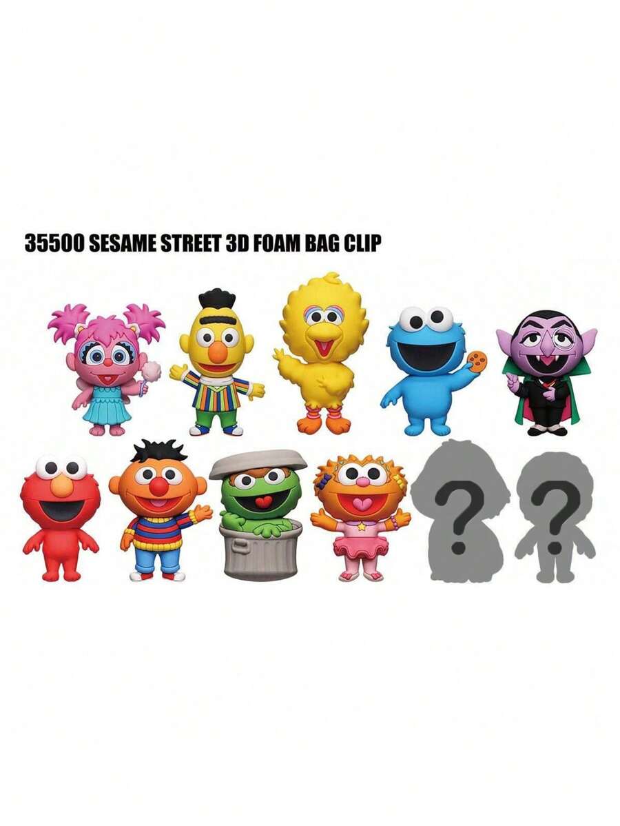 Sesame Street 1 Peça Bolsa Surpresa Oficial de Personagem de Anime 3D ...
