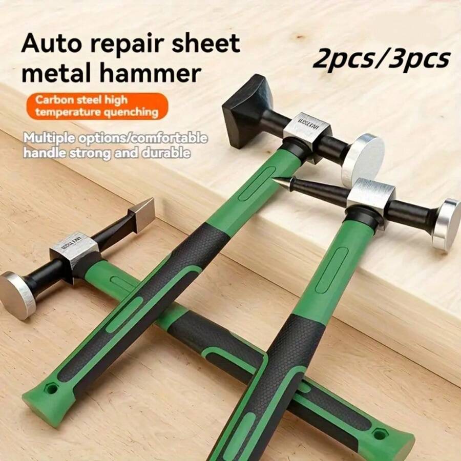 2pcs Automotive Sheet Metal Hammer Sheet Metal Flat Head Hammer Sheet ...