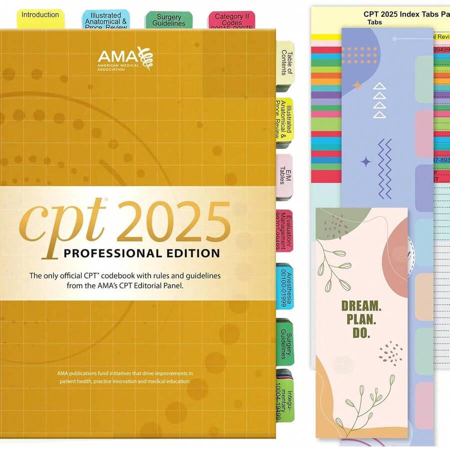 Upgraded Index Tabs For CPT 2025 Professional Edition, Complete CPT ...