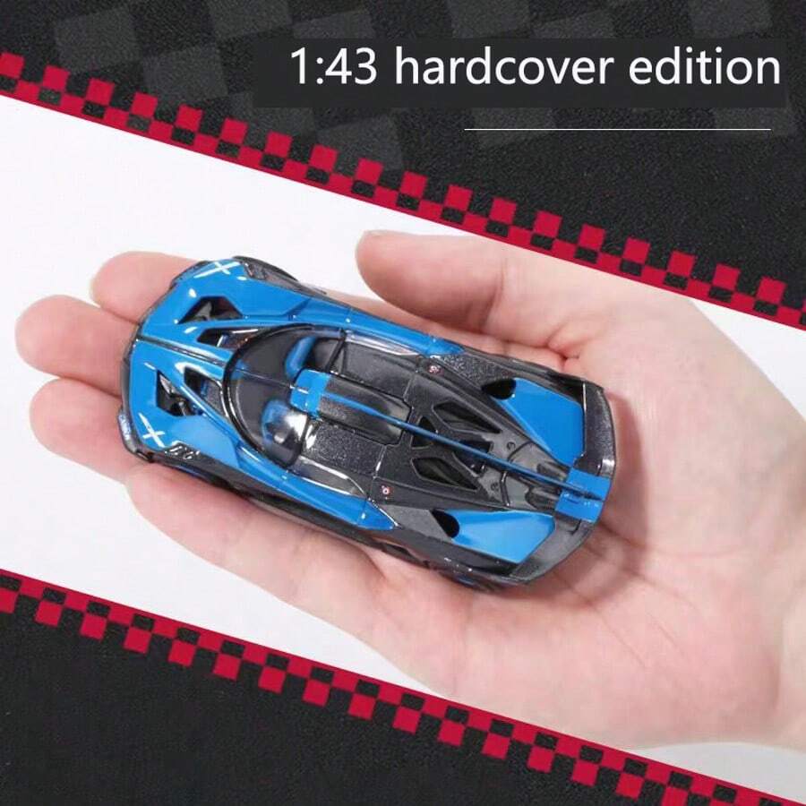Bburago Bimeigo License 1:43bugatti Bolide Firestar Blue Alloy Racing ...