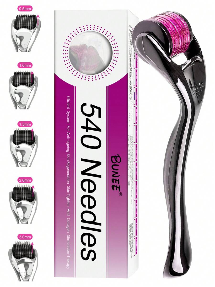BUNEE 540-Microneedle Derma Roller For Hair, Disposable Beauty ...