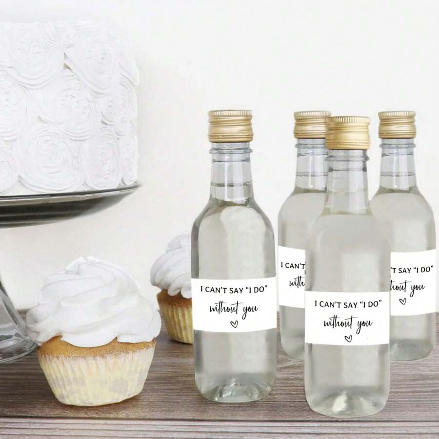 Champagne Bottle Proposal Label, I Can't Say I Don't Have You, Bride ...