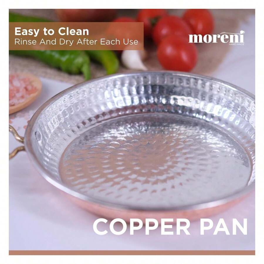 Handmade Copper Frying Pan | Traditional Turkish Copper Skillet With ...
