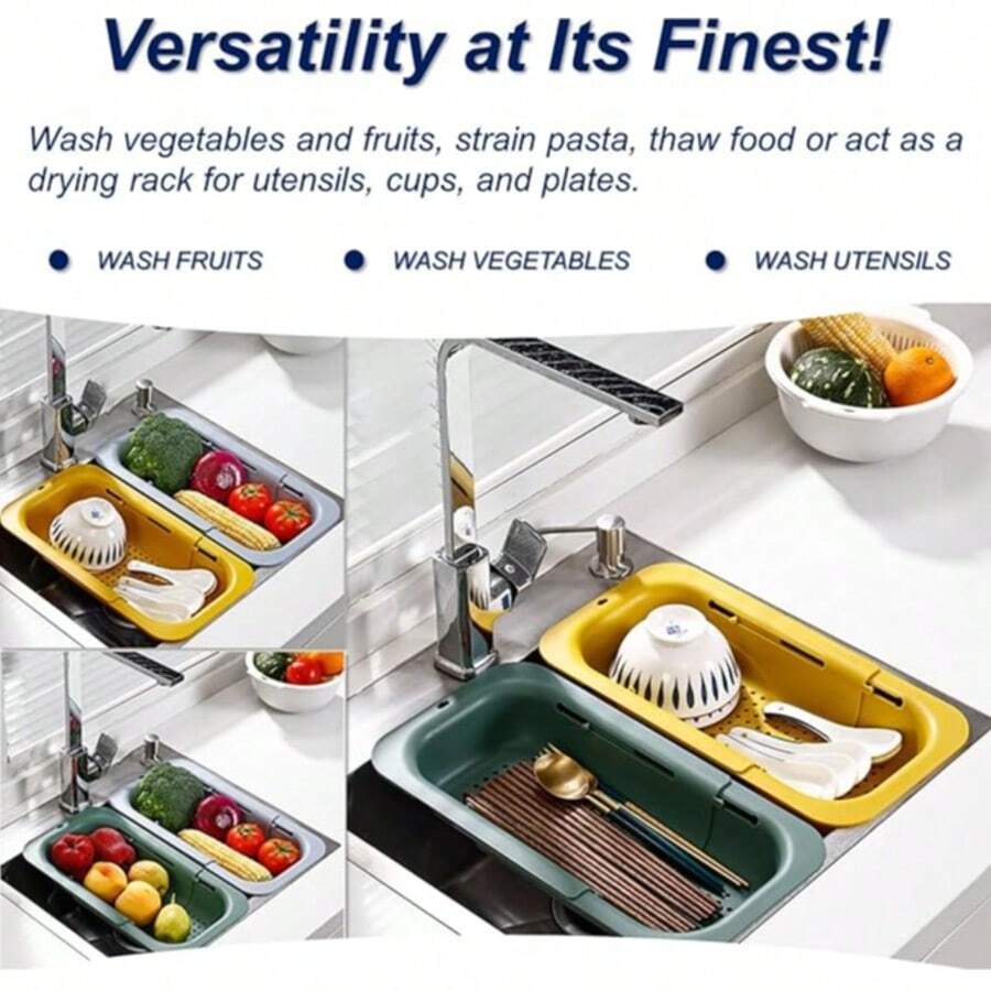 Scalable Sink Filter Basket - For Cleaning Vegetables And Fruits ...