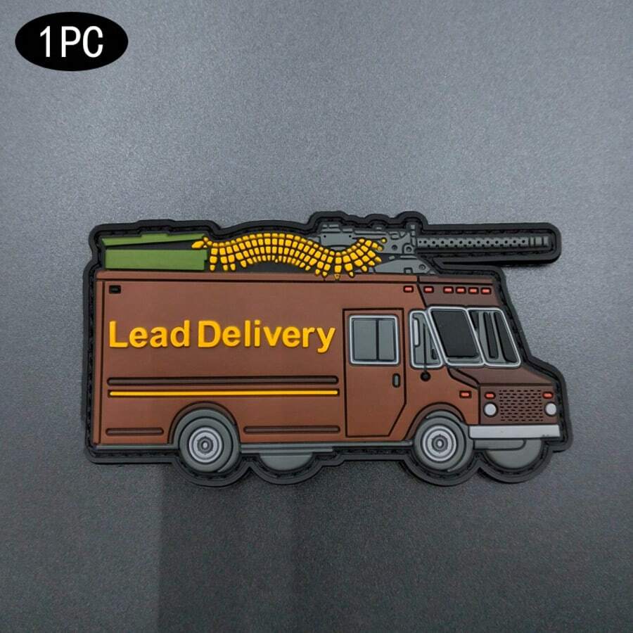 1 Pc Car Morale Patch With Adhesive Backing, 3D PVC Hook & Loop Armband Badge, Suitable For ...