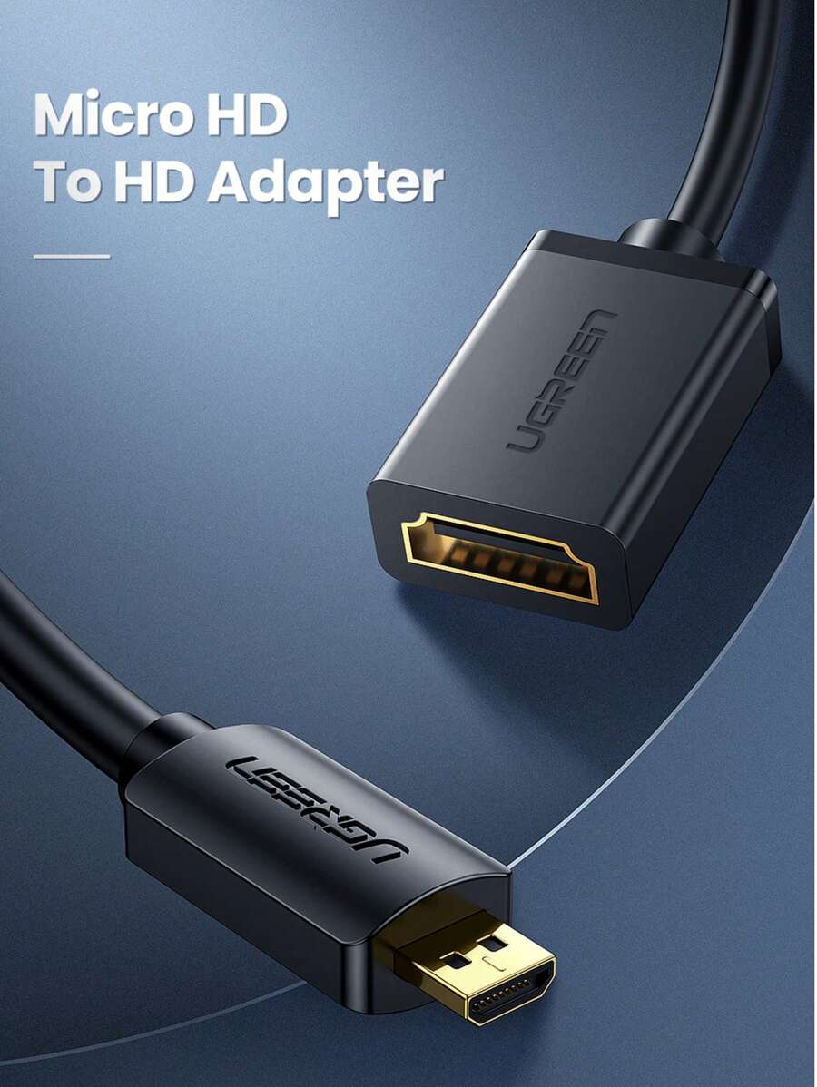 UGREEN 22cm Micro HDMI To HDMI Female Cable For GoPro Hero 6 Hero 5 ...