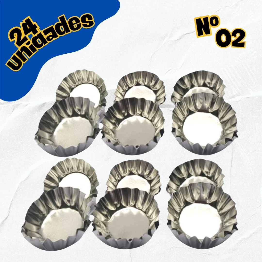 Pie Pan No. 2 Parties Kit 24 Units Of Molds For Crispy Pies And Savory ...