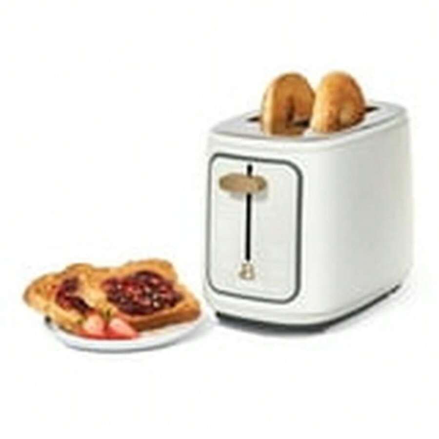 Beautiful 2 Slice Toaster With Touch-Activated Display, White Icing By ...