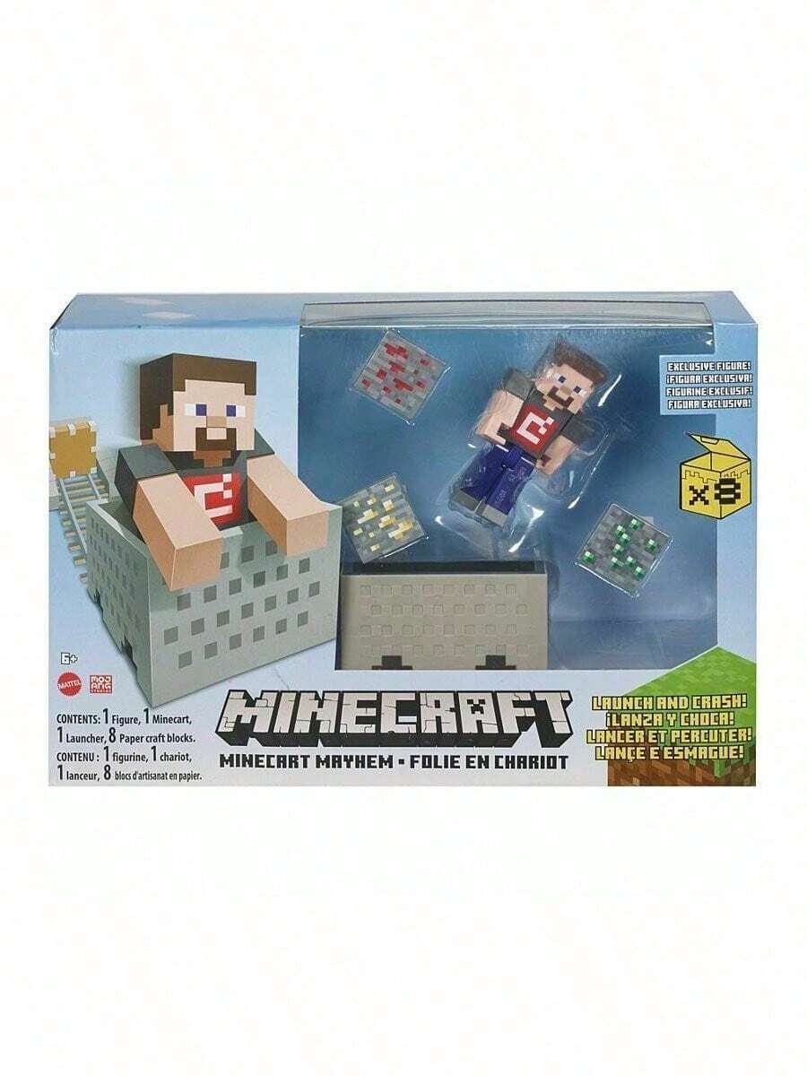 Mattel Minecraft Explosive Wagon Steve Figure | SHEIN South Africa