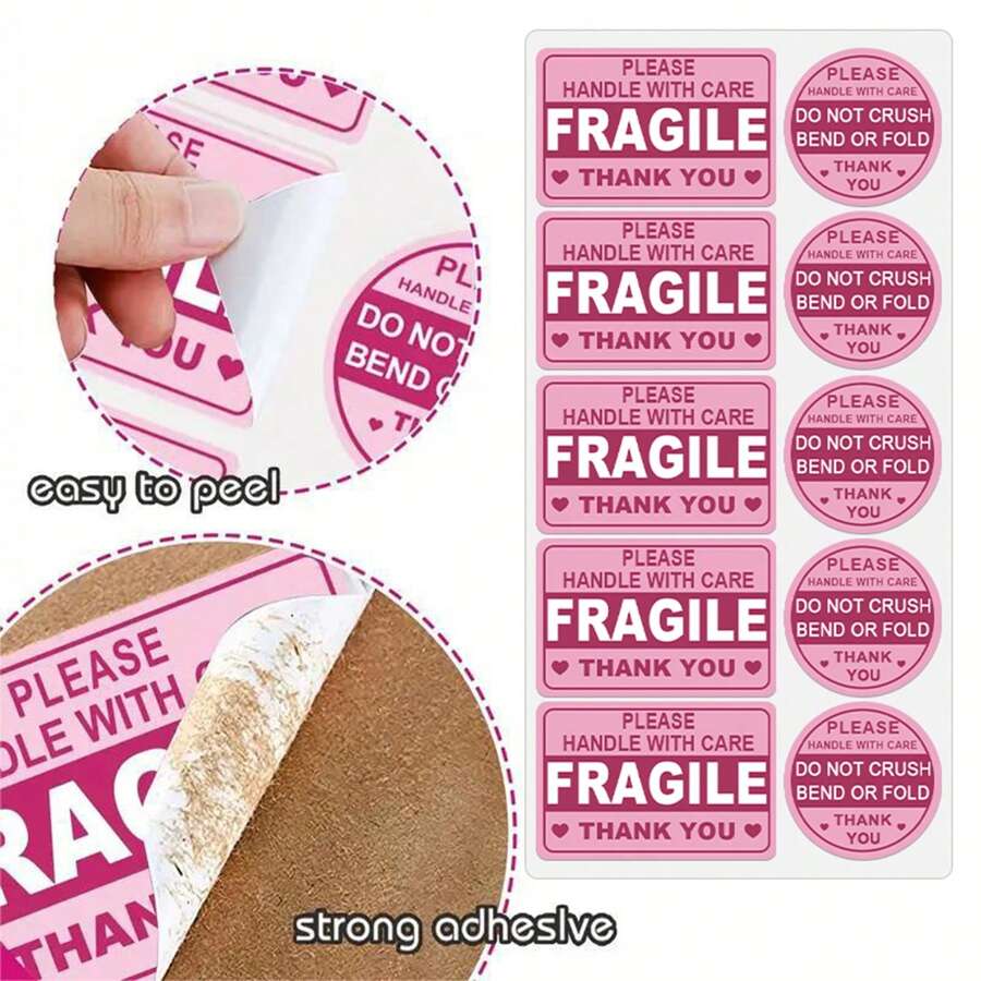10pcs/Set Fragile Goods Usage And Precaution Reminder Sticker Labels ...