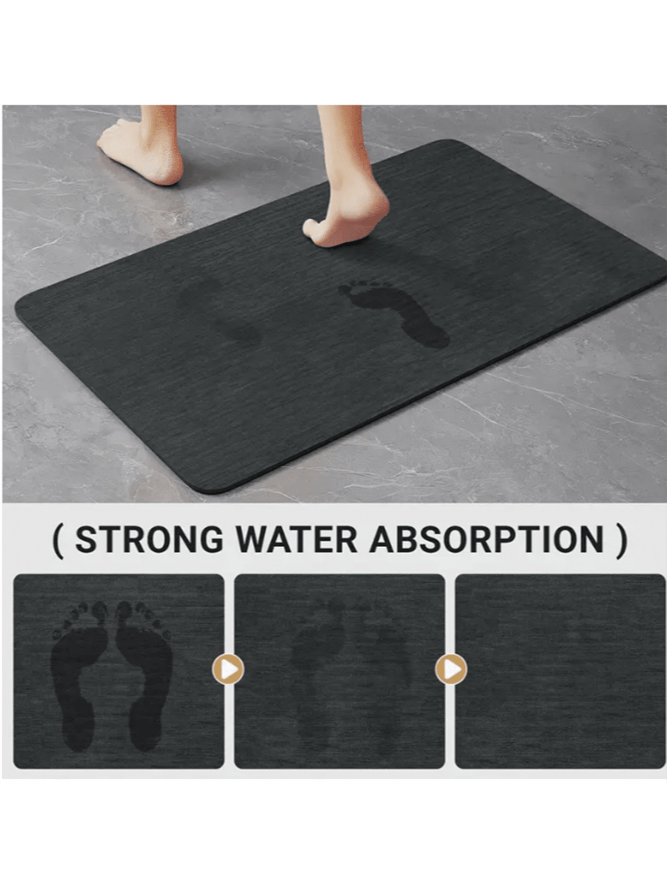 1pc European Exclusive, Tulip Flower Fashion Mat, Waterproof Bathroom ...