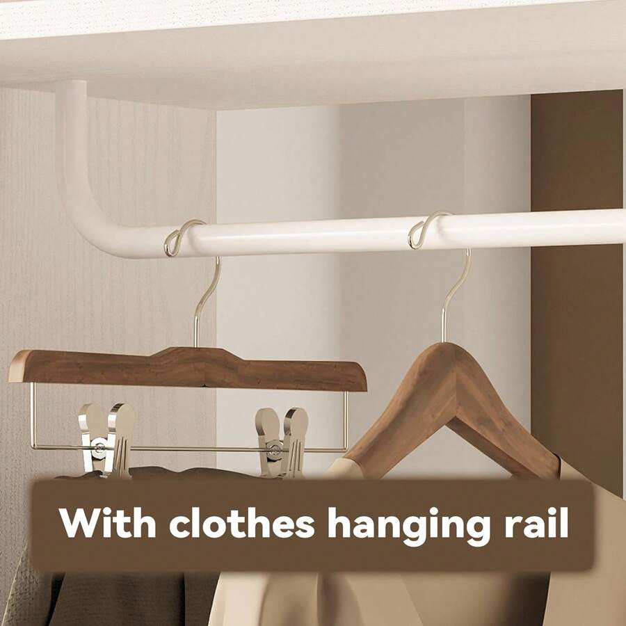 Closet Racks On Wheels With Mirror And 10 Shelves, Movable Freestanding ...