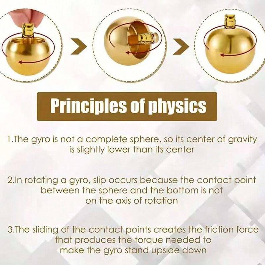 Magic Flip And Rotate Top, Metal Gravity Ball, Automatic Inversion And ...