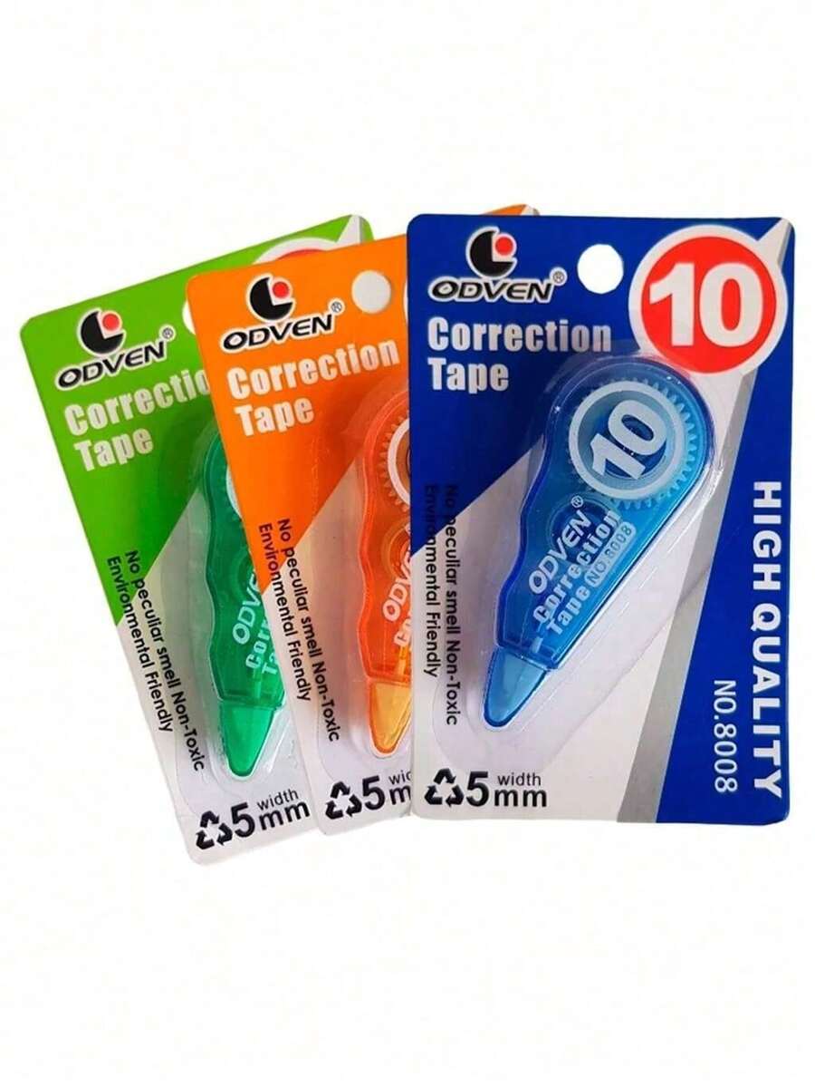 School Correction Tape Kit 10m X 5mm Colored Correction Tape For ...