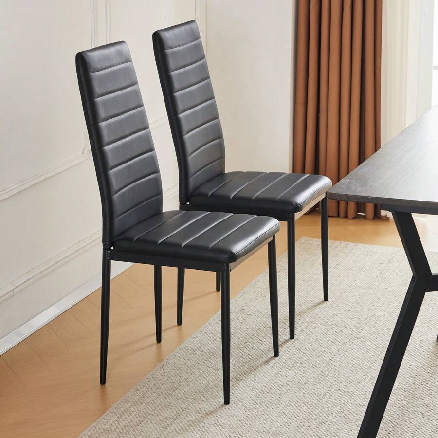 5 PC Dining Set Wood Top Table And 4 Chairs Kitchen Table Living Room ...