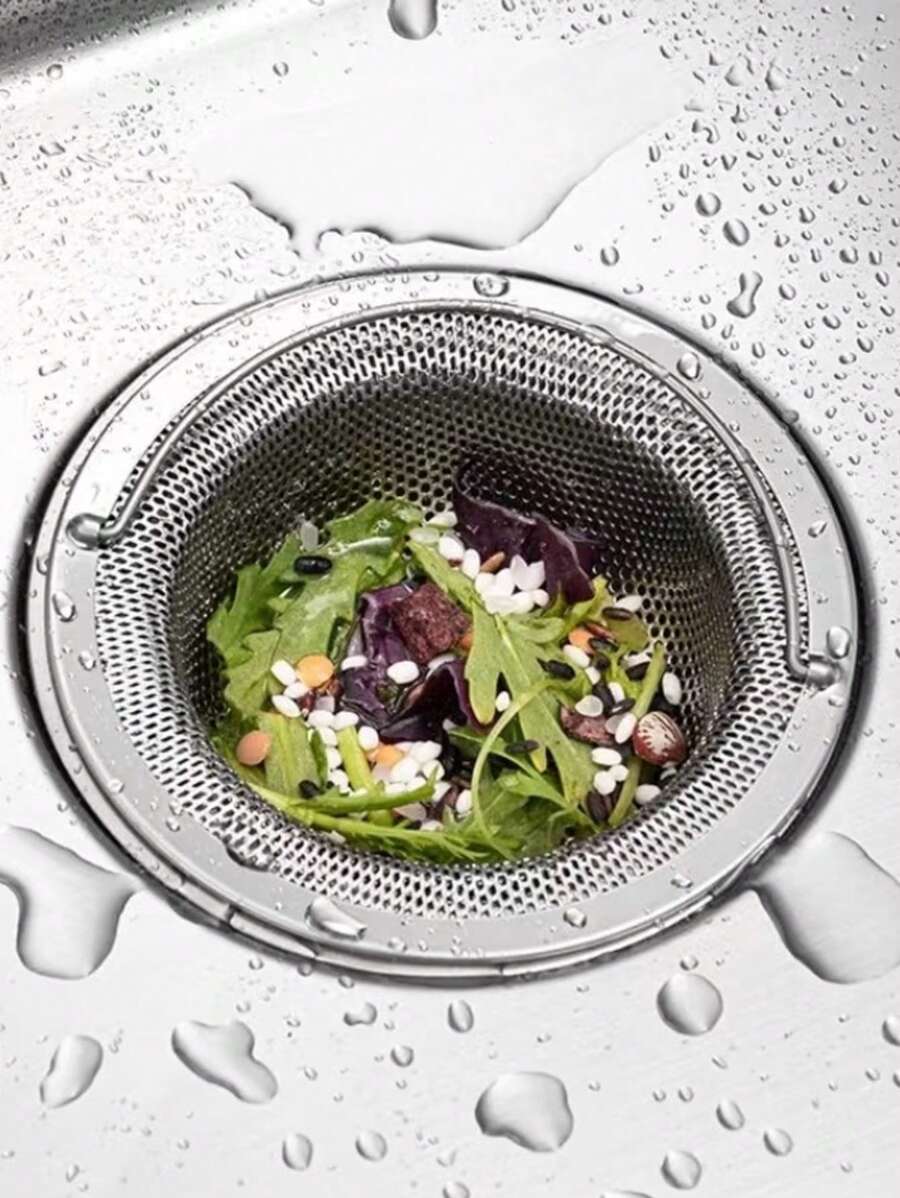 Sink Strainer, Kitchen Sink Drain Catcher, Thick & Durable Sink Garbage ...