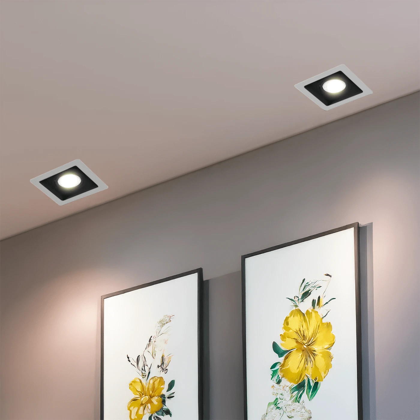 Kit 2 Supports For Recessed Mr16 Square Recessed Spotlights | Moda de ...