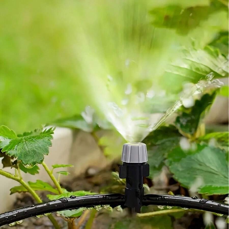 Drip Irrigation System Gray Adjustable Fog Nozzle 47 Tube Three-Way ...