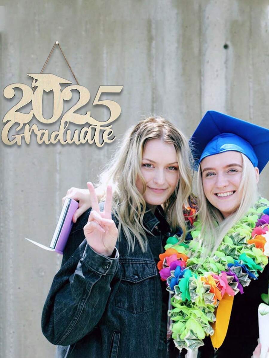 Class Of 2025 Wooden Logo Graduation Decorations 2025 Wooden Logo ...