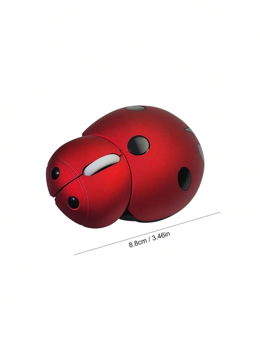 Battery-Powered 7-Star Ladybug Wireless Computer Mouse, Creative Design ...
