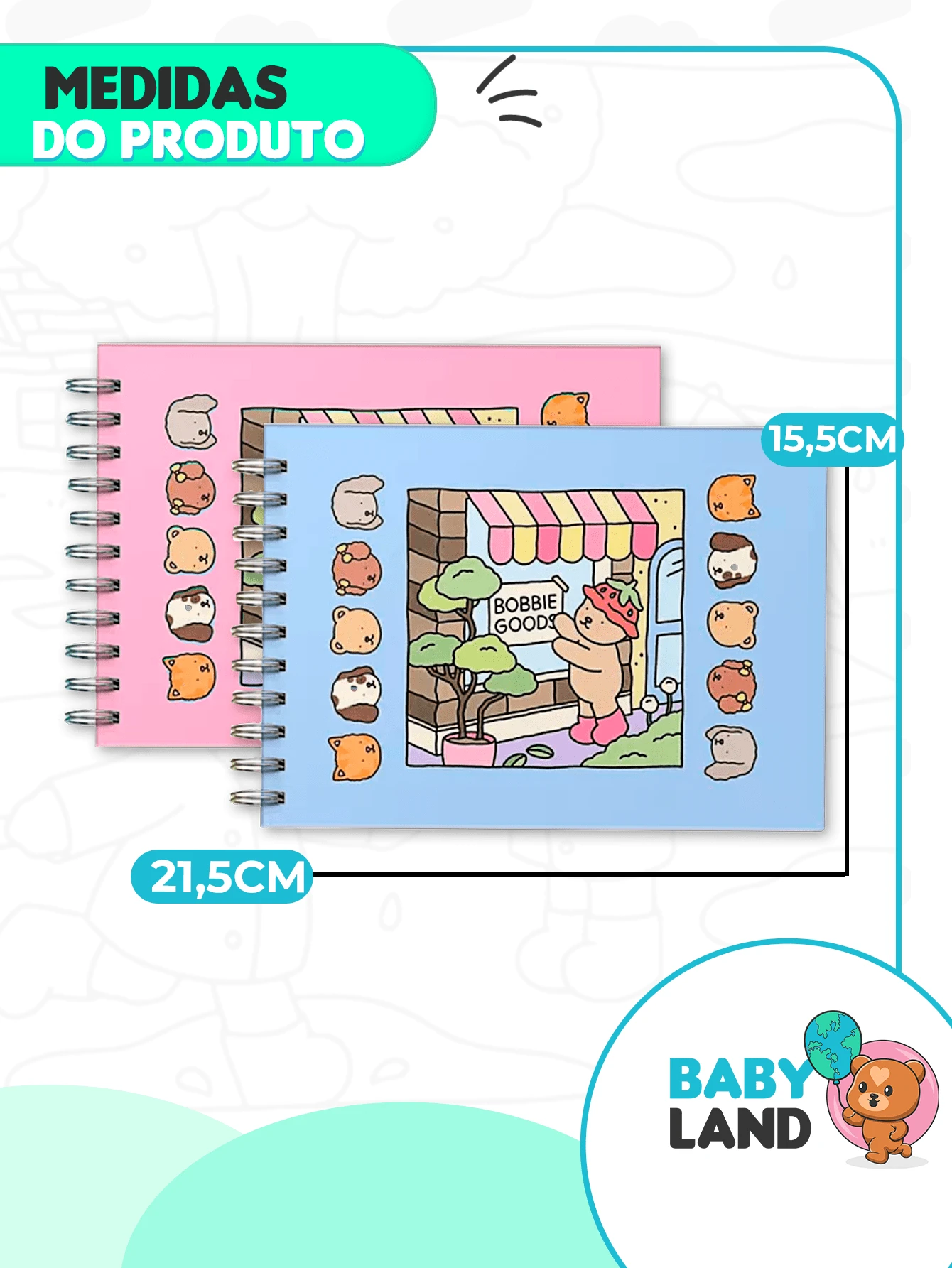 Bobbie Goods Coloring Book 50 Sheets 180 Gram Drawing Notebook Painting ...